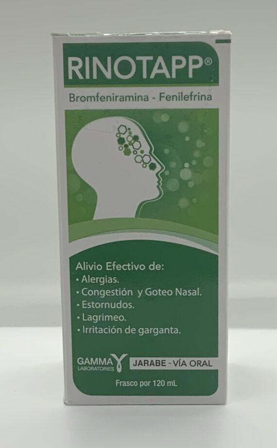 RINOTAPP JARABE X 120ML ( EXP 04-2025) – La Paz Health Supplies